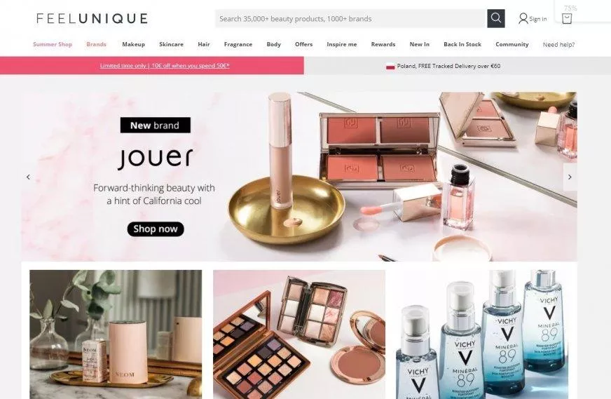 Sephora przejmuje Feelunique - brytyjskiego e-sprzedawcę kosmetyków